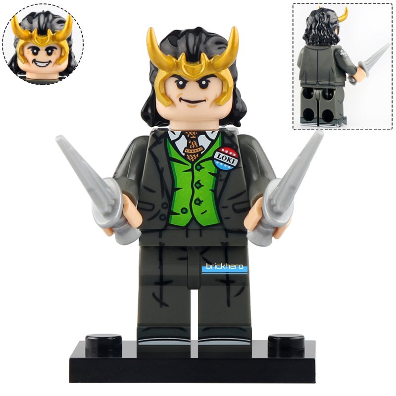 President Loki MCU Loki (2021) Lego Custom Minifigure Brick Toys Gift