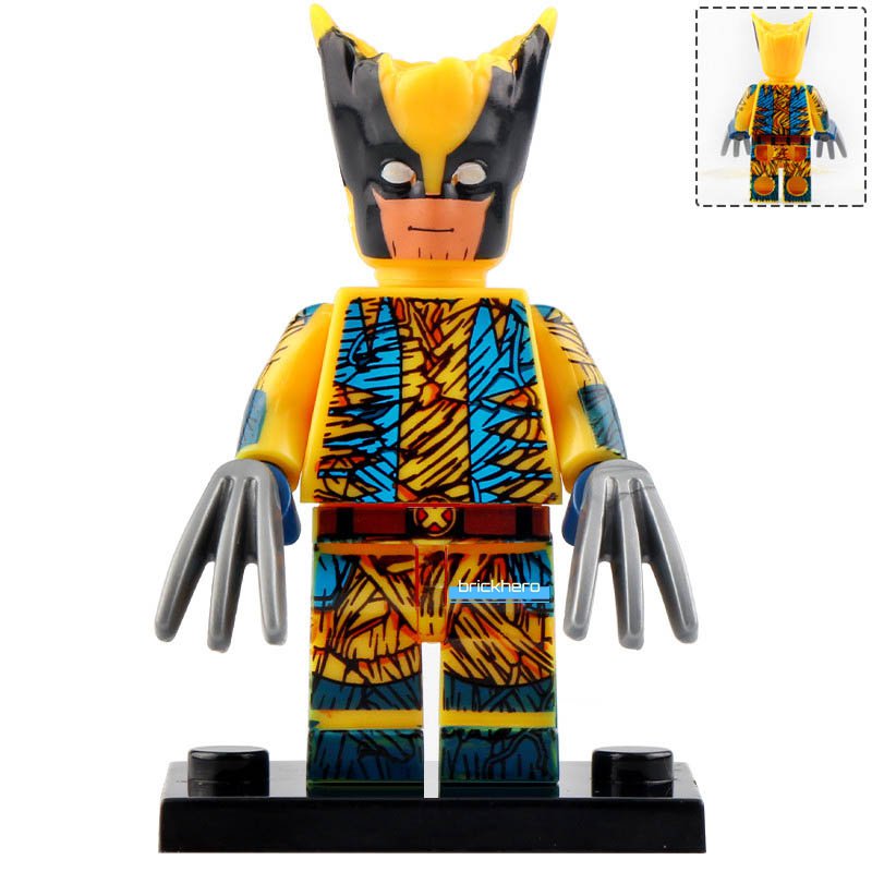 Wolverine Groot Marvel X-Men Super Heroes Lego Custom Minifigure Brick ...