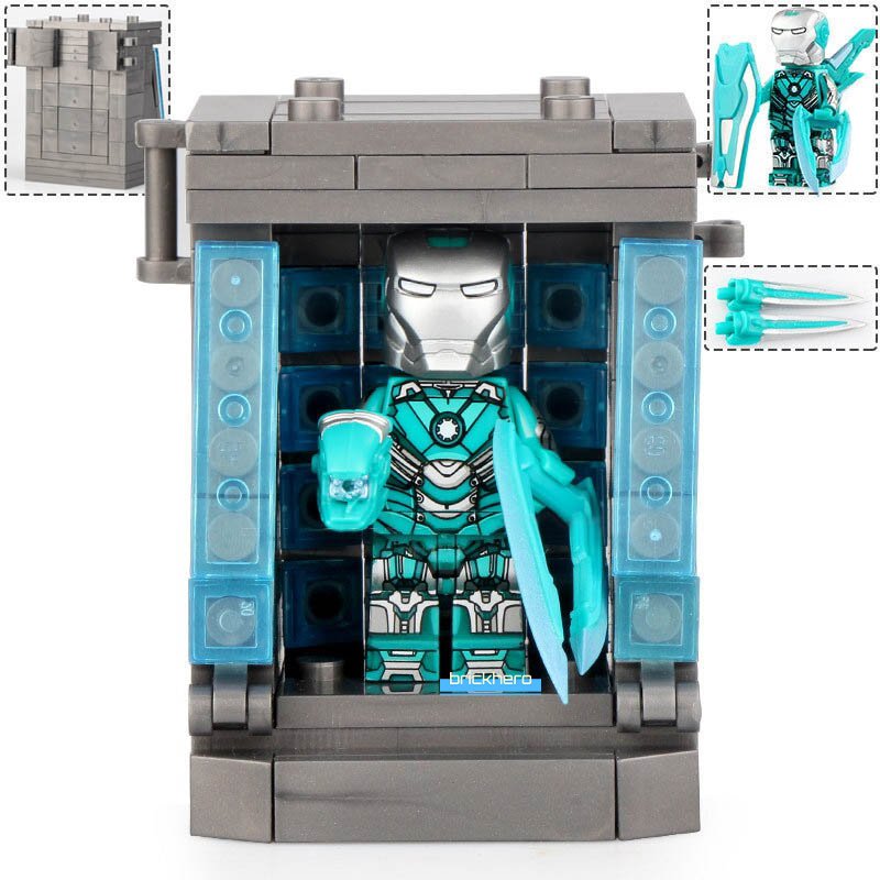 Hall of Armor for Iron Man Mk 31 Piston Lego Custom Minifigure Brick ...