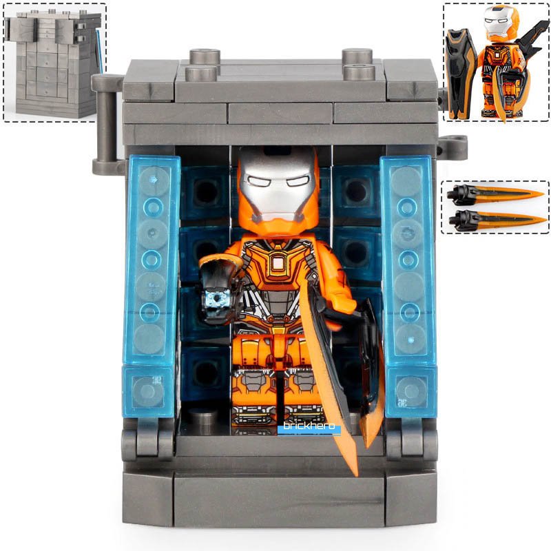 Hall of Armor for Iron Man Mk 36 Peacemaker Lego Custom Minifigure ...