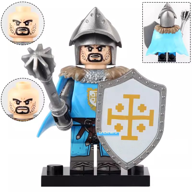 Medieval Castle Knights of Jerusalem Lego Custom Minifigure Brick Toys Gift