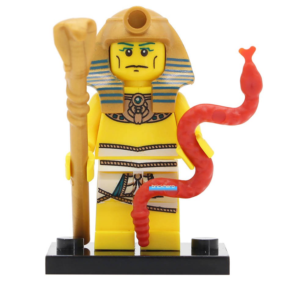 Egyptian Pharaoh King Tut Gold CMF Series 2 Lego Custom Minifigure ...