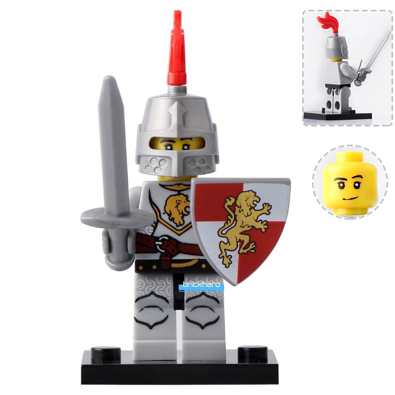 Medieval Castle Kingdoms Lion Knight Lego Custom Minifigure Brick Toys Gift