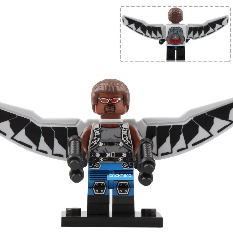 Falcon MCU Captain America The Winter Soldier (2014) Lego Custom ...