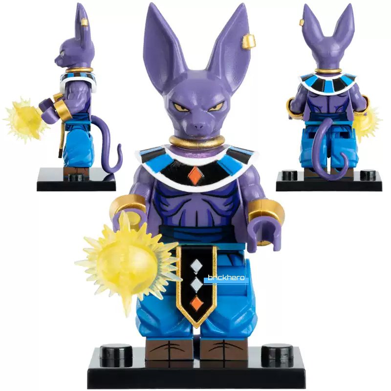 Beerus (Birusu) Dragon Ball Z Custom Printed LEGO Minifigure Toy Gift