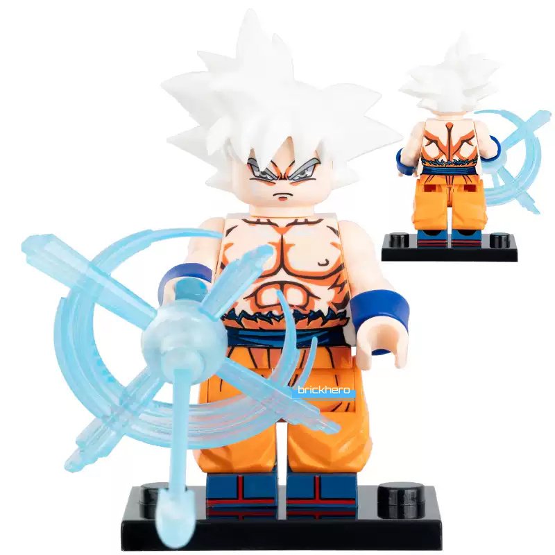 Goku (Ultra Instinct) Dragon Ball Z Custom Printed LEGO Minifigure Toy Gift