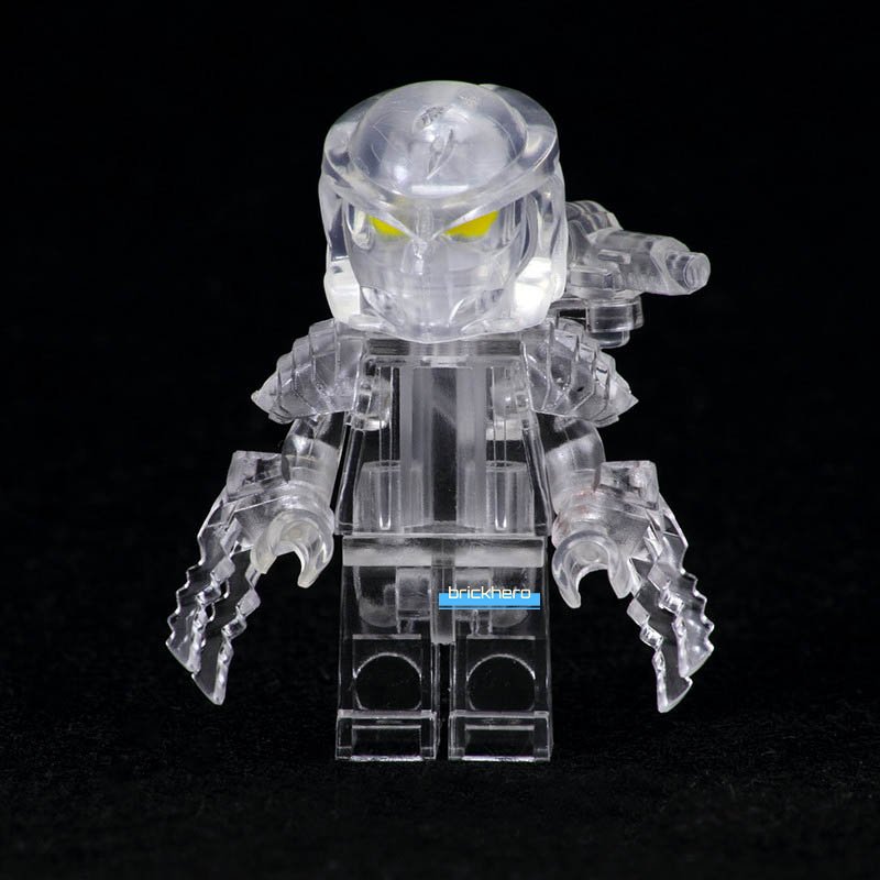 Transparent Predator (Yautja) Horror Movie Custom LEGO Minifigure Toy