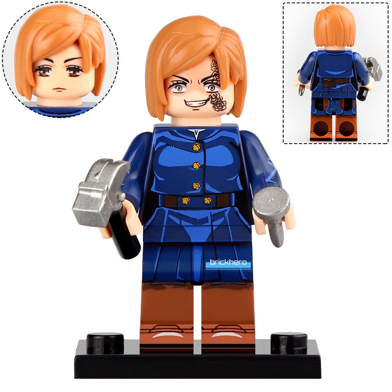 Kugisaki Nobara Jujutsu Kaisen Anime Custom LEGO Minifigure Toy