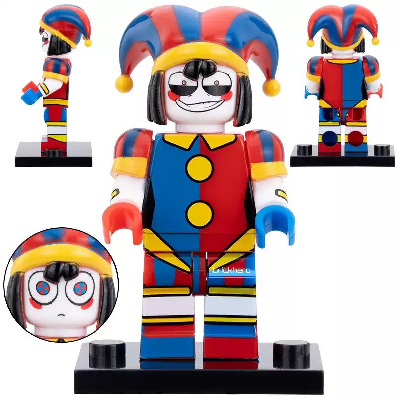Pomni The Amazing Digital Circus Cartoon Custom LEGO Minifigure Toy Gift