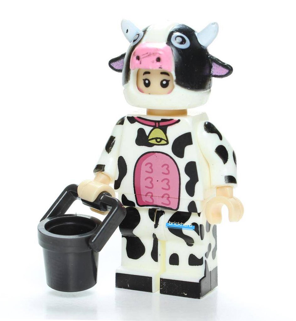 Cow Costume Guy Custom Printed Lego Minifigure Toy Gift