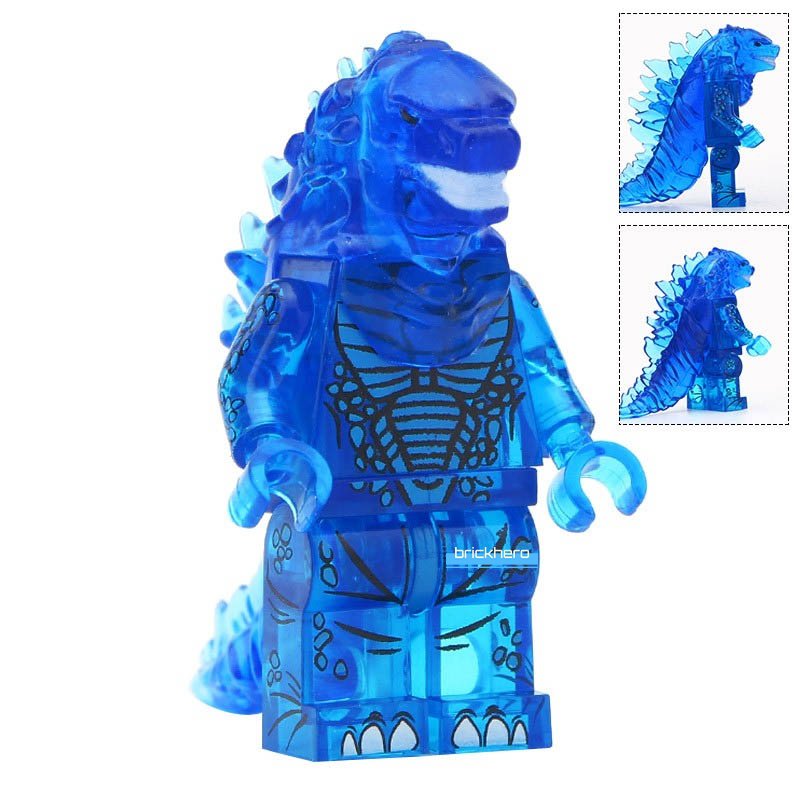 Godzilla Ice The Frozen Titan of MonsterVerse Custom LEGO Minifigure ...