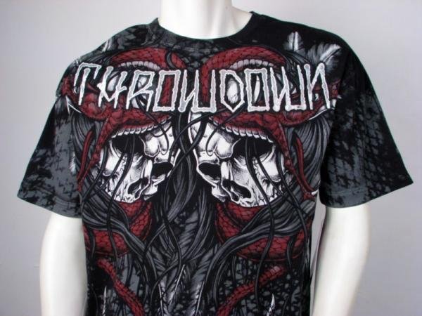 THROWDOWN by Affliction MMA New VENEMOUS T Tee Shirt, M, Medium