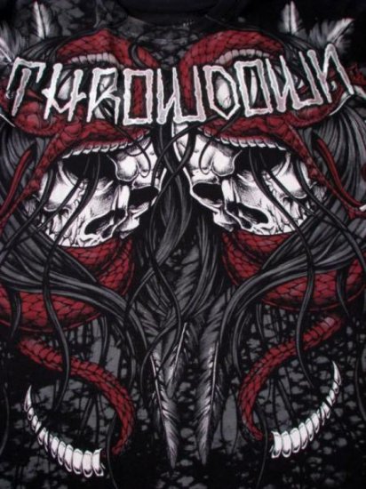 THROWDOWN by Affliction MMA New VENEMOUS T Tee Shirt, M, Medium