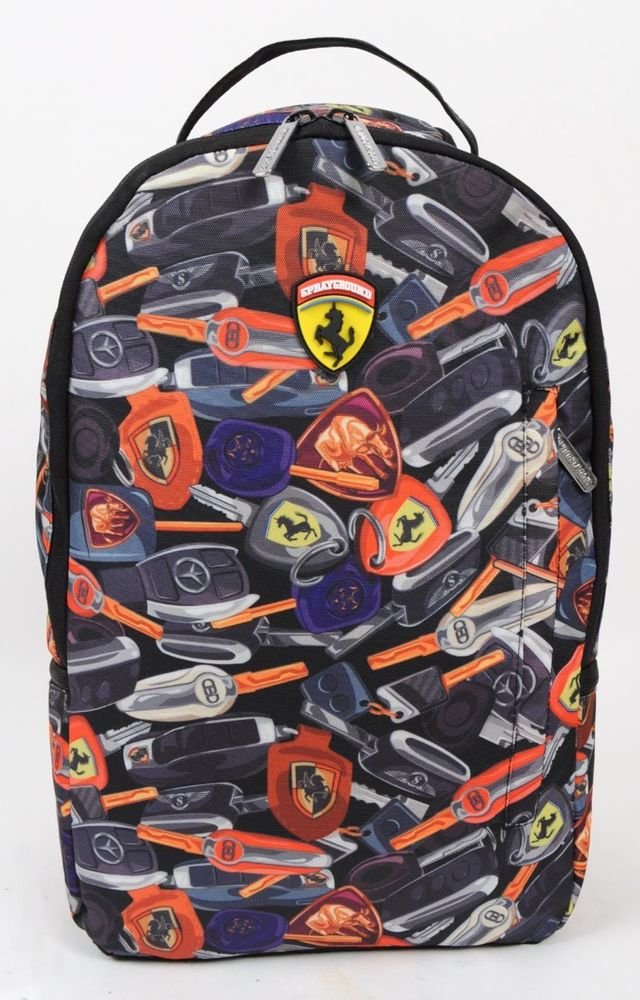 Sprayground Backpack 10 Car Garage Keys Black Luxury Back Pack Laptop ...