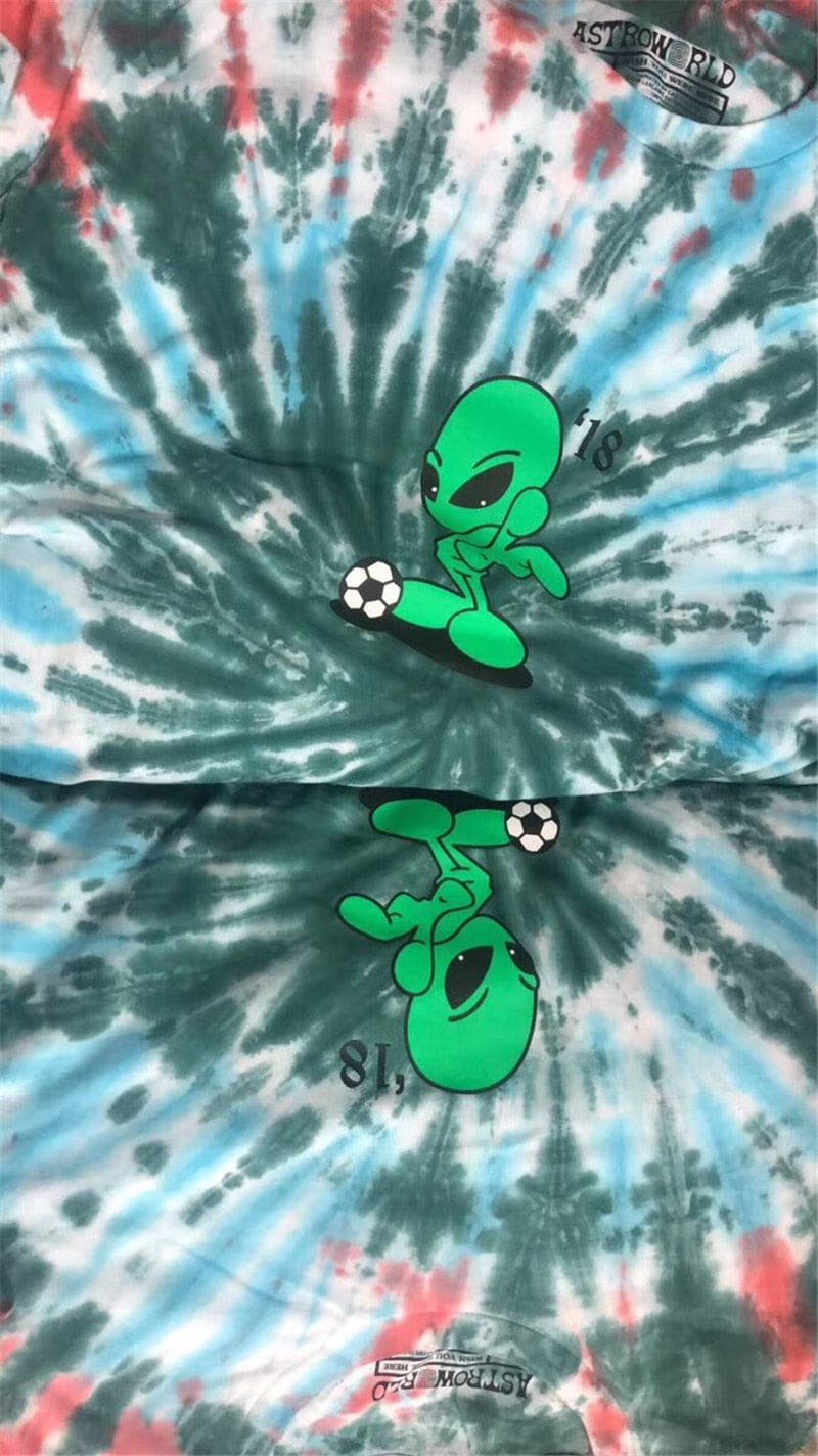 Travis Scott Astroworld Alien Tie Dye T-Shirt