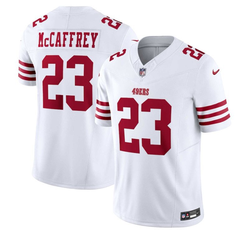 San Francisco 49ers Christian McCaffrey #23 White 2023 Limited Jersey