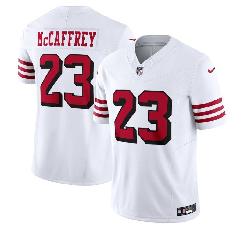 San Francisco 49ers Christian McCaffrey #23 White 2023 Limited Jersey