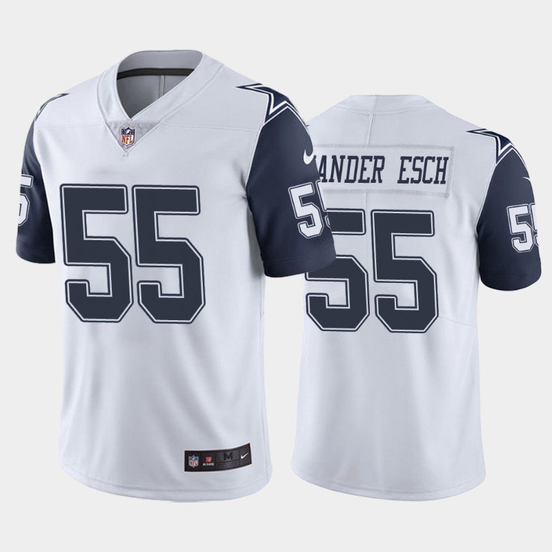 Dallas Cowboys Leighton Vander Esch #55 White Color Rush Limited Jersey