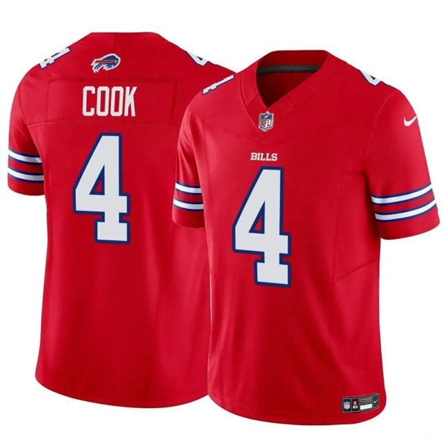 men's & kids Activewear Football Uniform #4 James Cook Jerseys 2024 Red ...