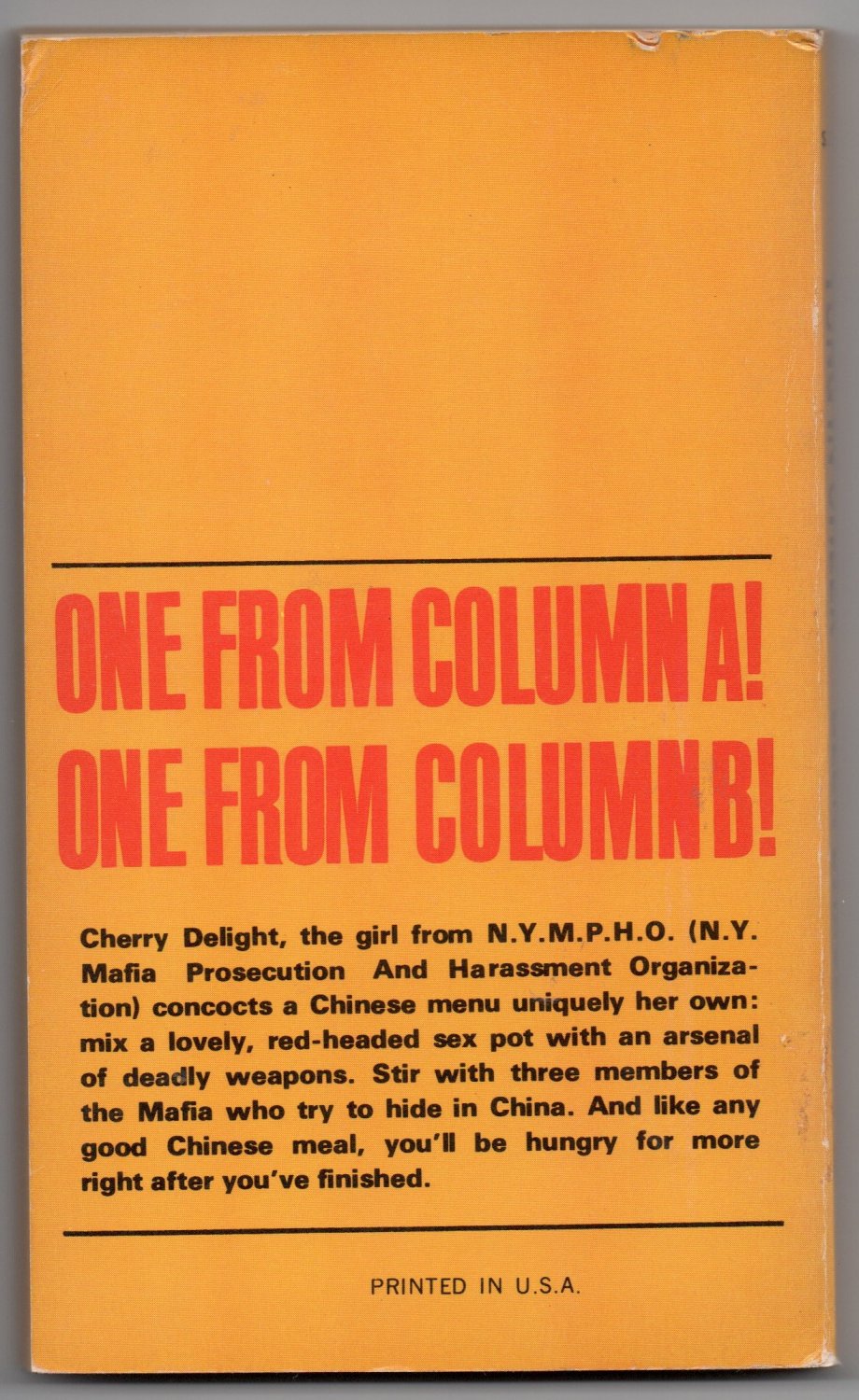 Tong in Cheek by Glen Chase The Sexecutioner Book 2 Cherry Delight 1973 ...