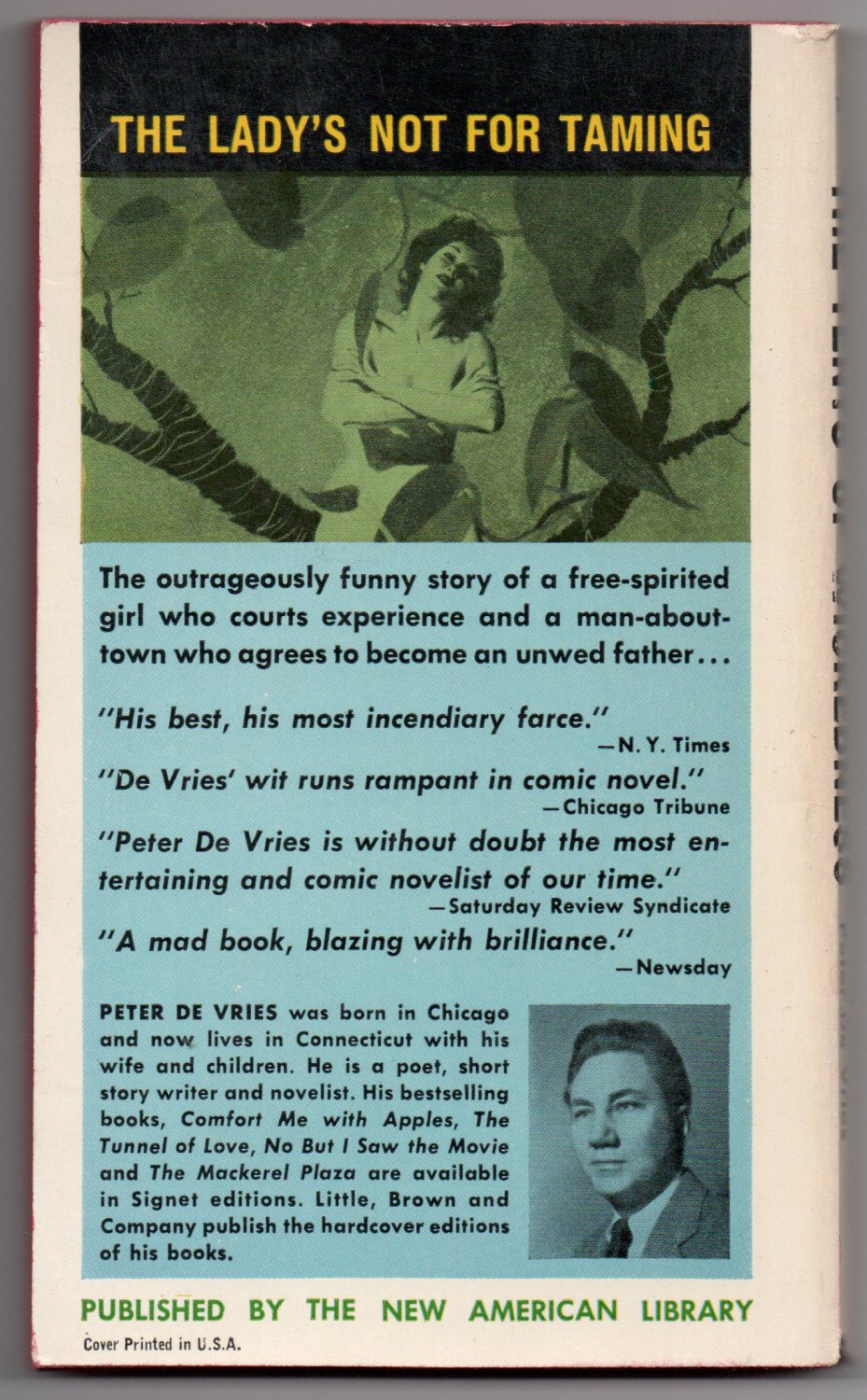 The Tents of Wickedness Peter De Vries Dazzling Wit 1960 Signet D1827 ...