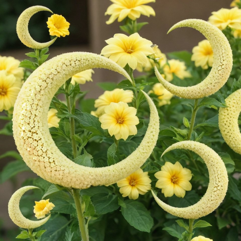 50 seeds Luna Crescent Blooms Flower YELLOW