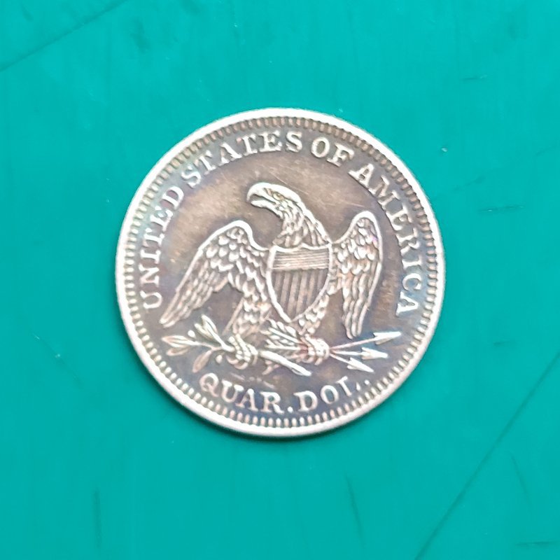 US Coin 1864 Seated Liberty 25 Cent Quarter Dollar Copy Coin