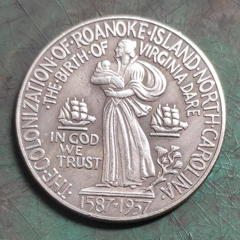 US Coin 1937 Roanoke Commemorative Half Dollar Copy Coin