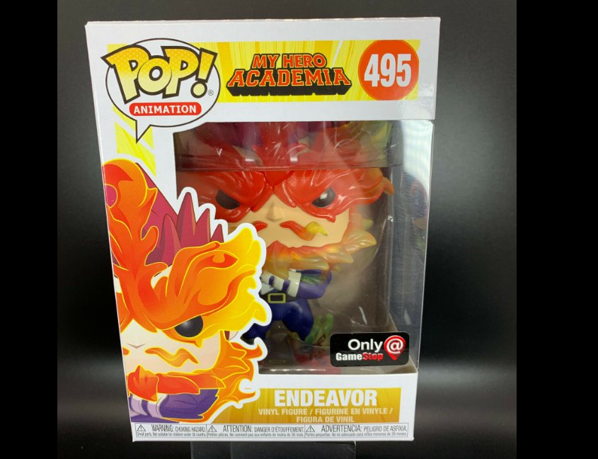 FUNKO POP! ANIME MHA MY HERO ACADEMIA ENDEAVOR GAMESTOP EXCLUSIVE 495 ...