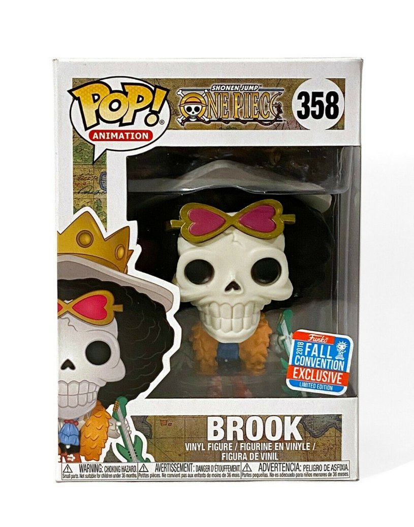 Funko Pop! One Piece #358 Brook 2018 NYCC Comic Con Exclusive W ...