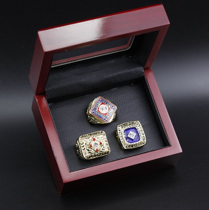 1914 1957 1995 Atlanta Braves MLB world series championship rings with ...