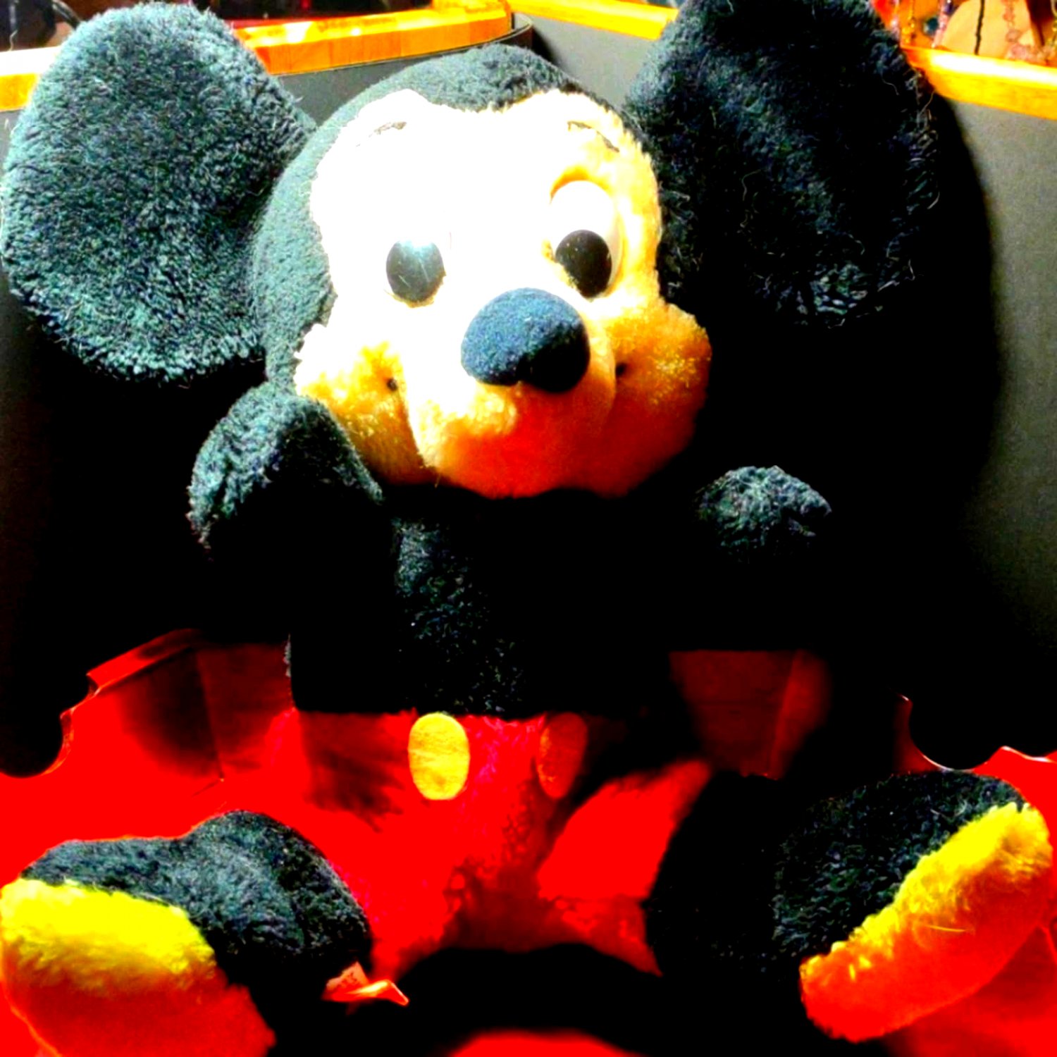 Vintage stuffed animal Mickey Mouse