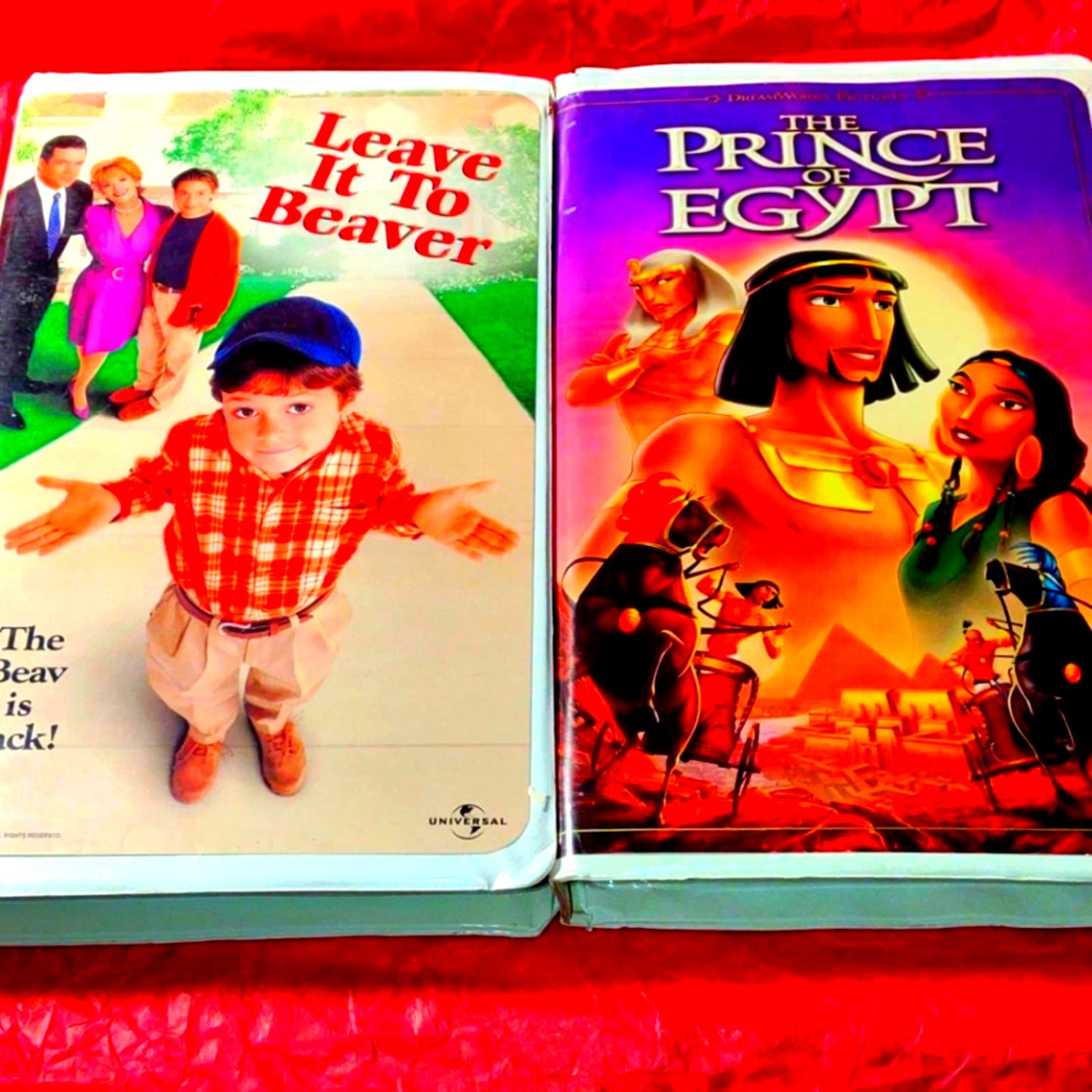 Leave it to Beaver~The Prince of Egypt VHS movies