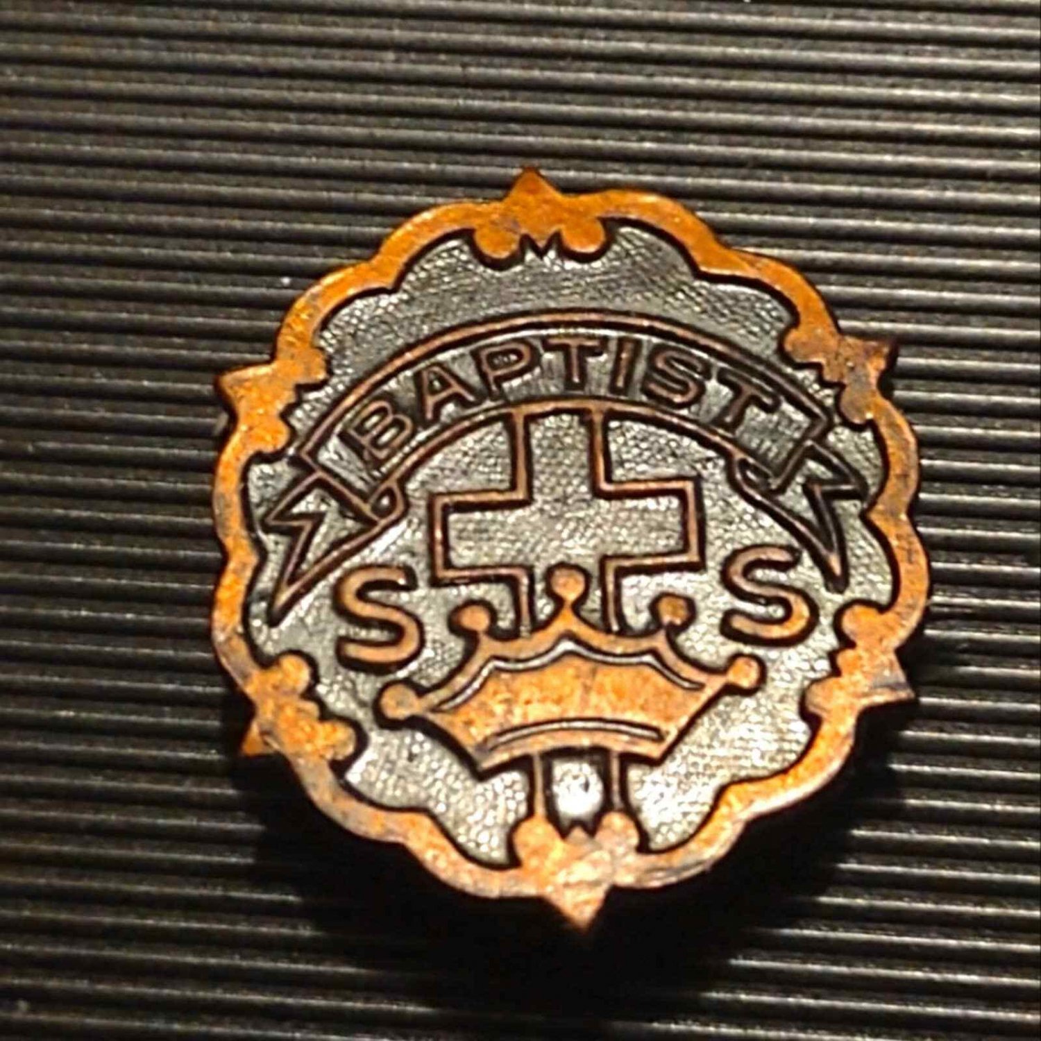 Very old antique Baptist pin