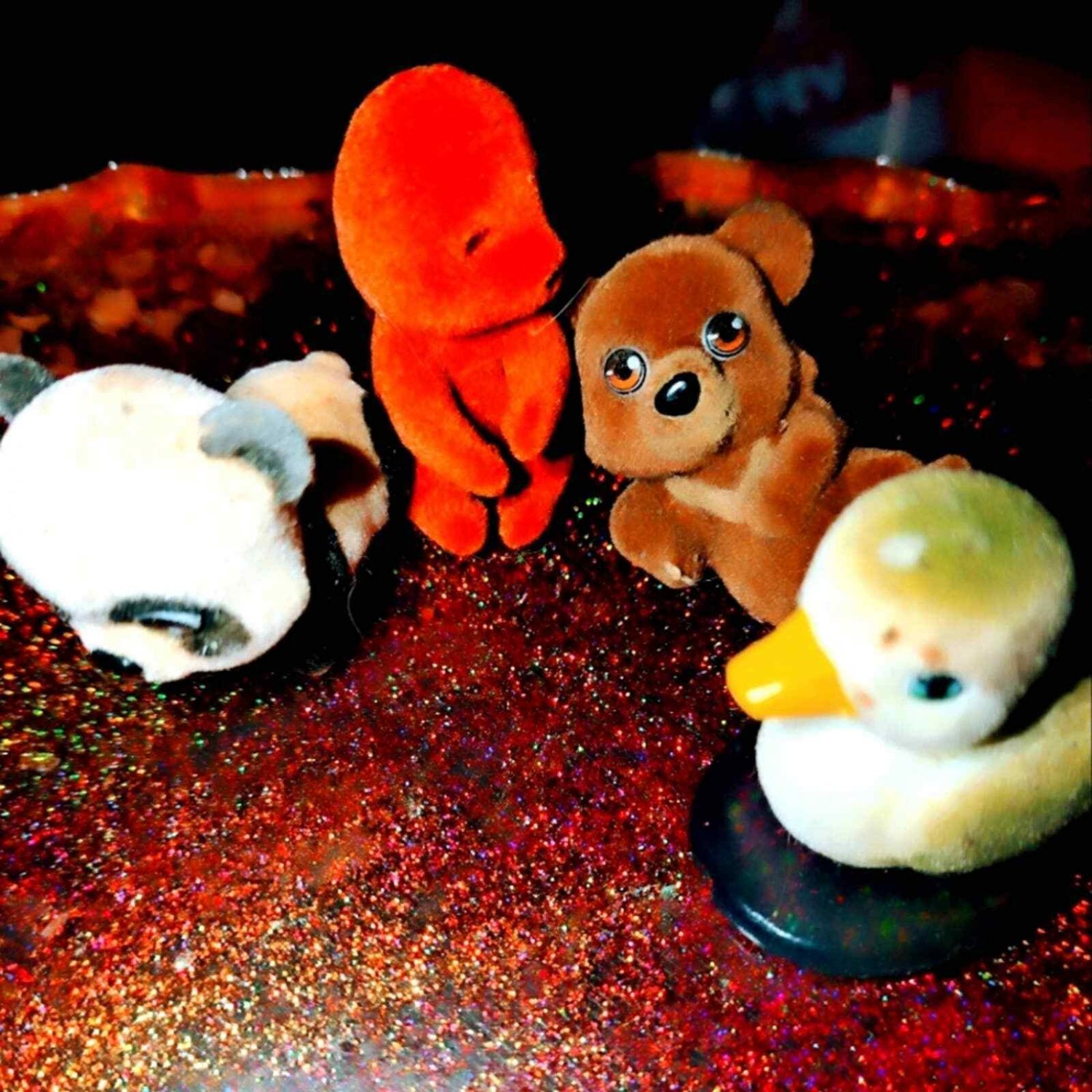 1940s little miniature fuzzy animals