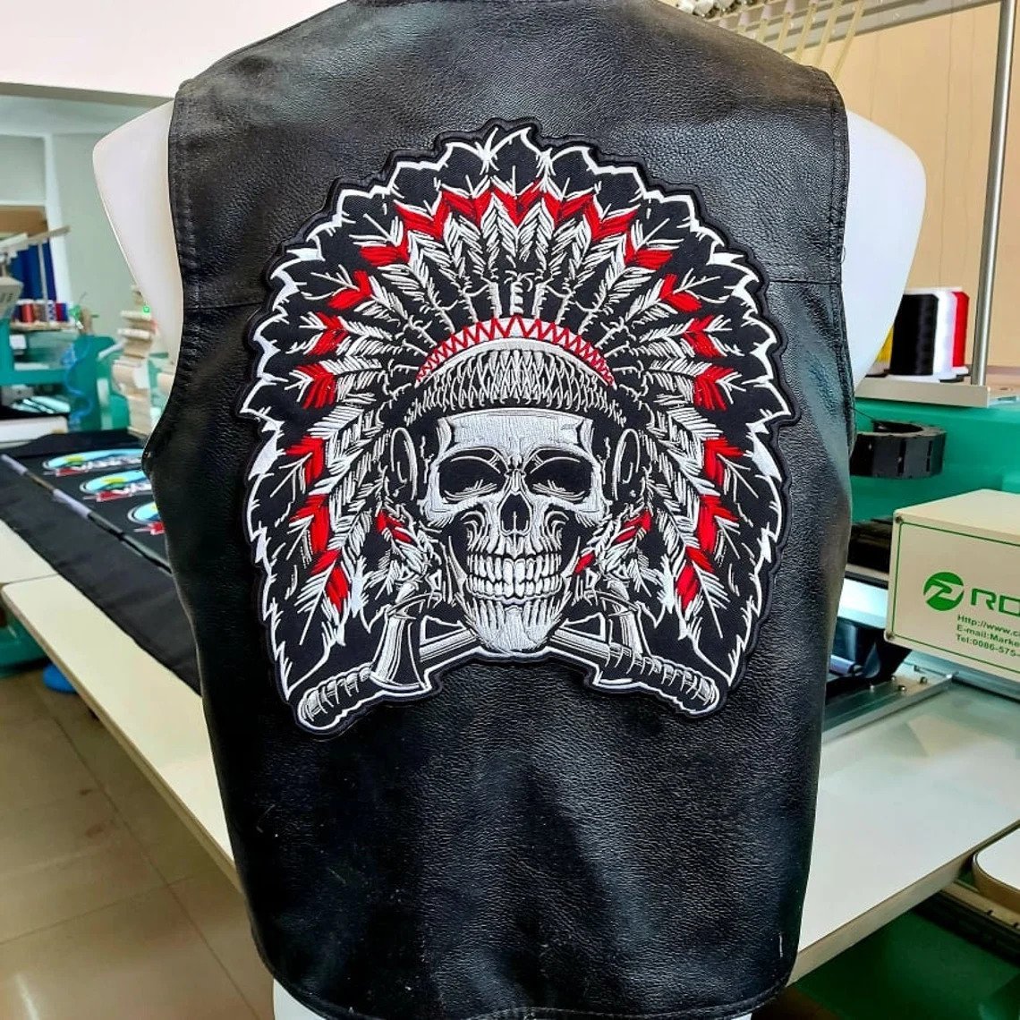 Indian Chef Large Back Patch for Vest