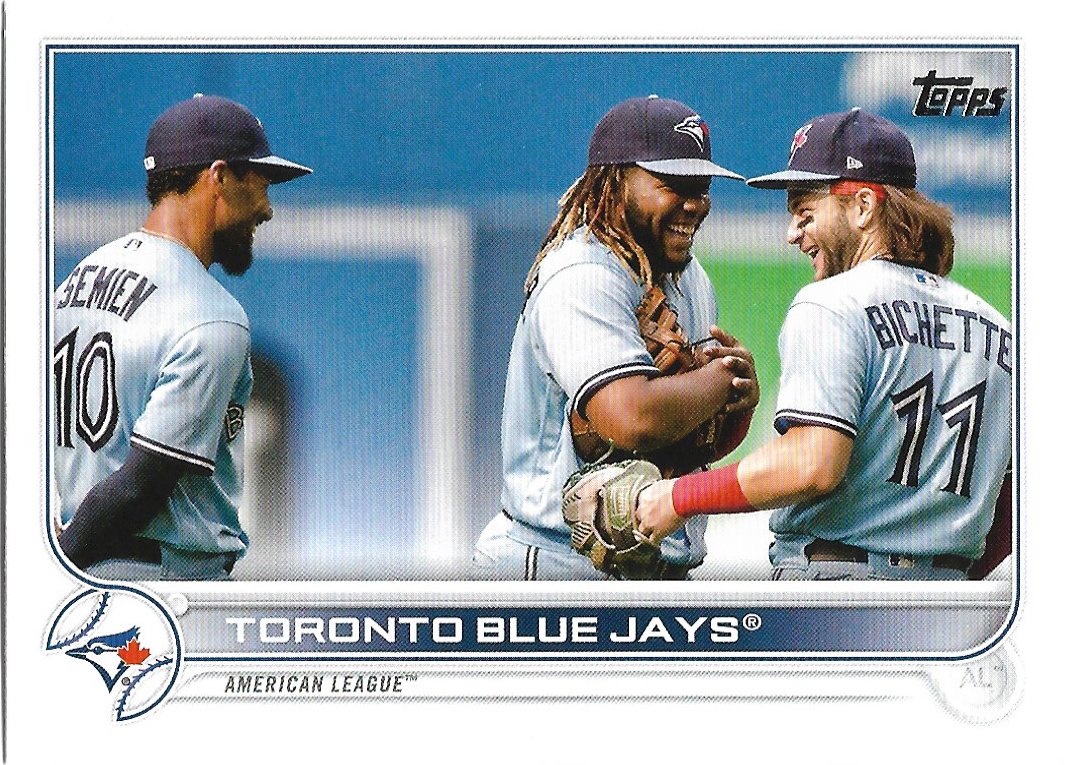 Toronto Blue Jays 2022 Topps #109 Baseball Team Card