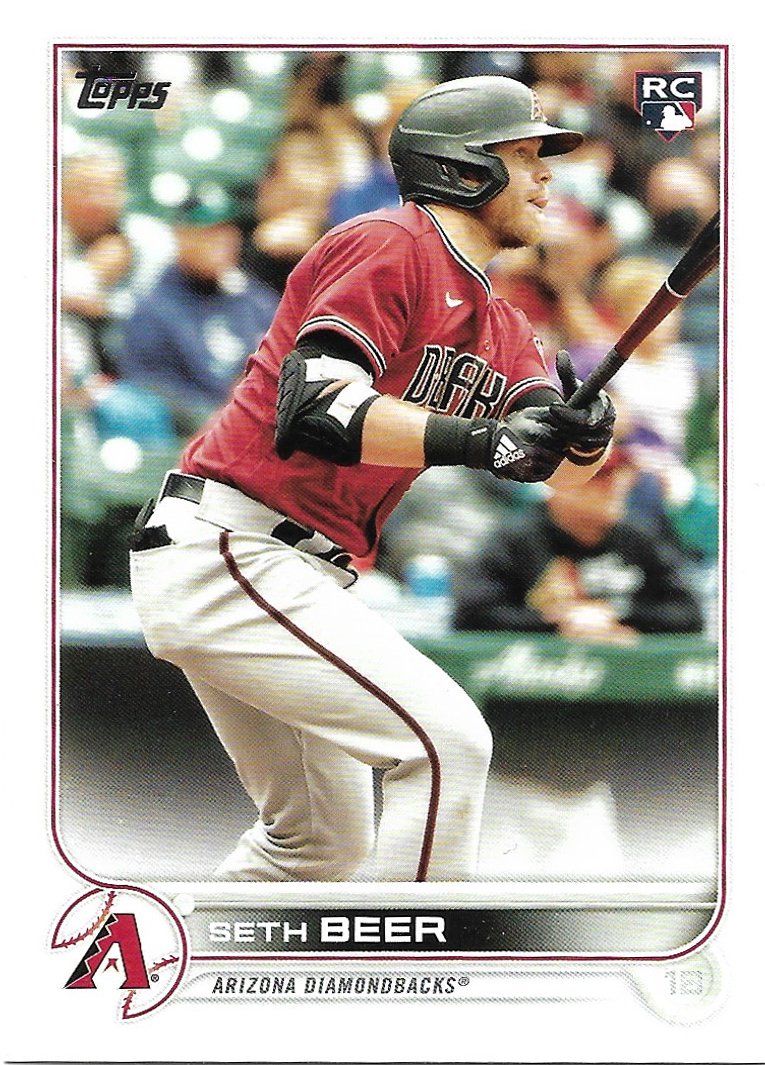 Seth Beer 2022 Topps Rookie #345 Arizona Diamondbacks Baseball Card