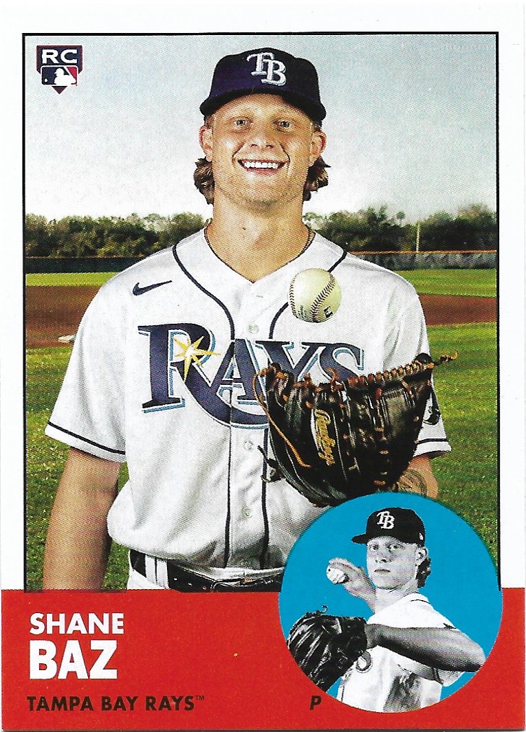 Shane Baz 2022 Topps Archives Rookie #41 Tampa Bay Rays Baseball Card