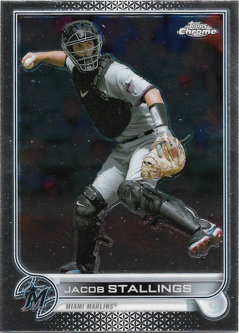Jacob Stallings 2022 Topps Chrome Update #USC92 Miami Marlins Baseball Card