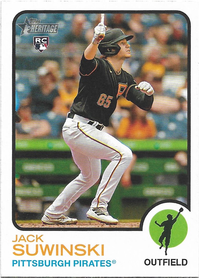 Jack Suwinski 2022 Topps Heritage Rookie #623 Pittsburgh Pirates ...