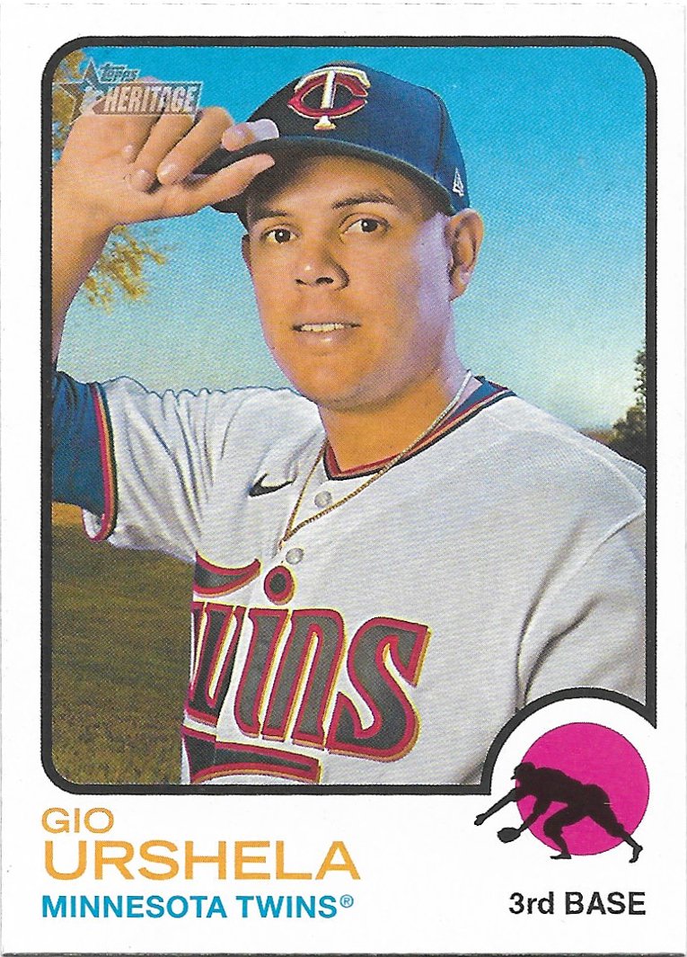 Gio Urshela 2022 Topps Heritage #635 Minnesota Twins Baseball Card