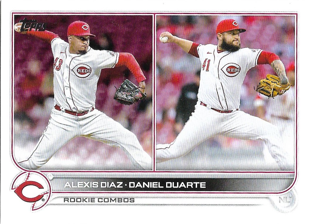Alexis Diaz, Daniel Duarte 2022 Topps Update Rookie #US135 Cincinnati ...