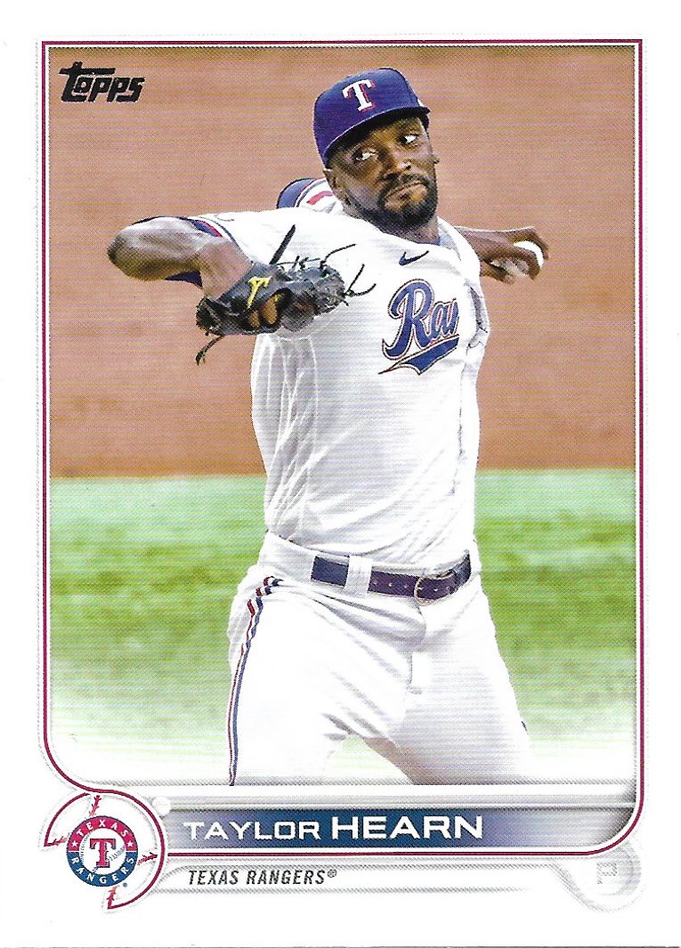 Taylor Hearn 2022 Topps Update #US82 Texas Rangers Baseball Card