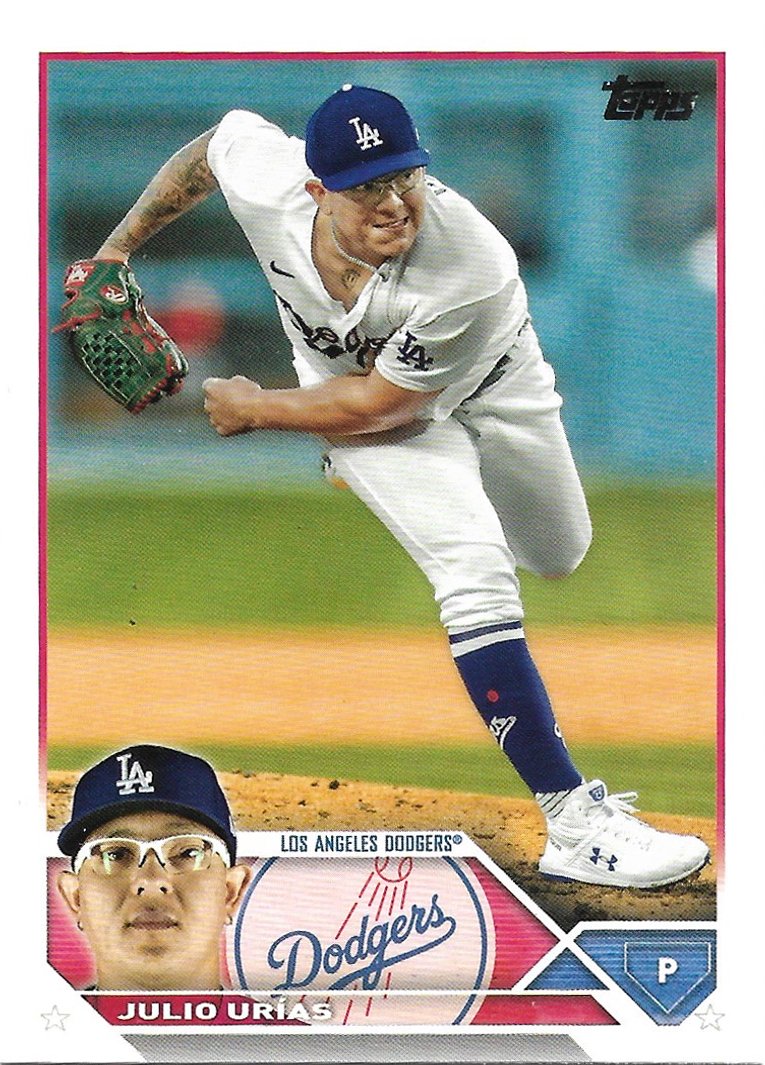 Julio Urias 2023 Topps #280 Los Angeles Dodgers Baseball Card