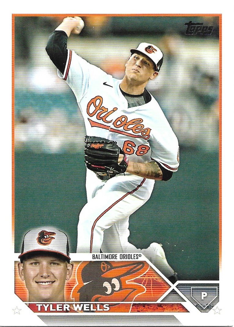 Tyler Wells 2023 Topps #151 Baltimore Orioles Baseball Card