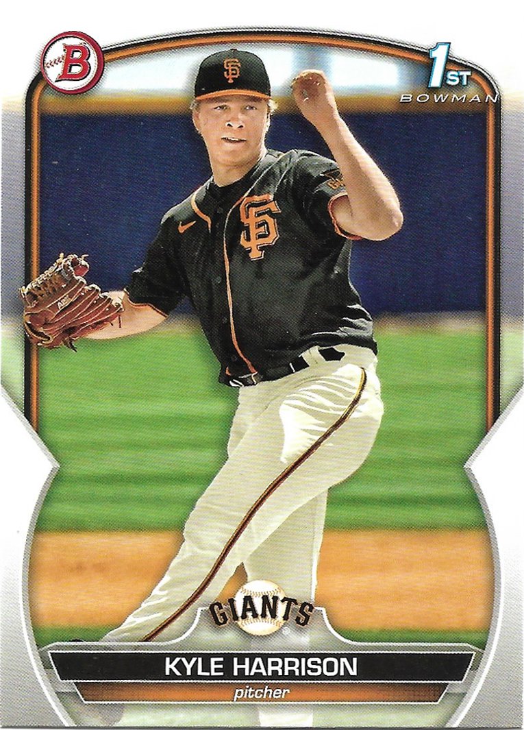 Kyle Harrison 2023 Bowman #BP-93 San Francisco Giants Baseball Card