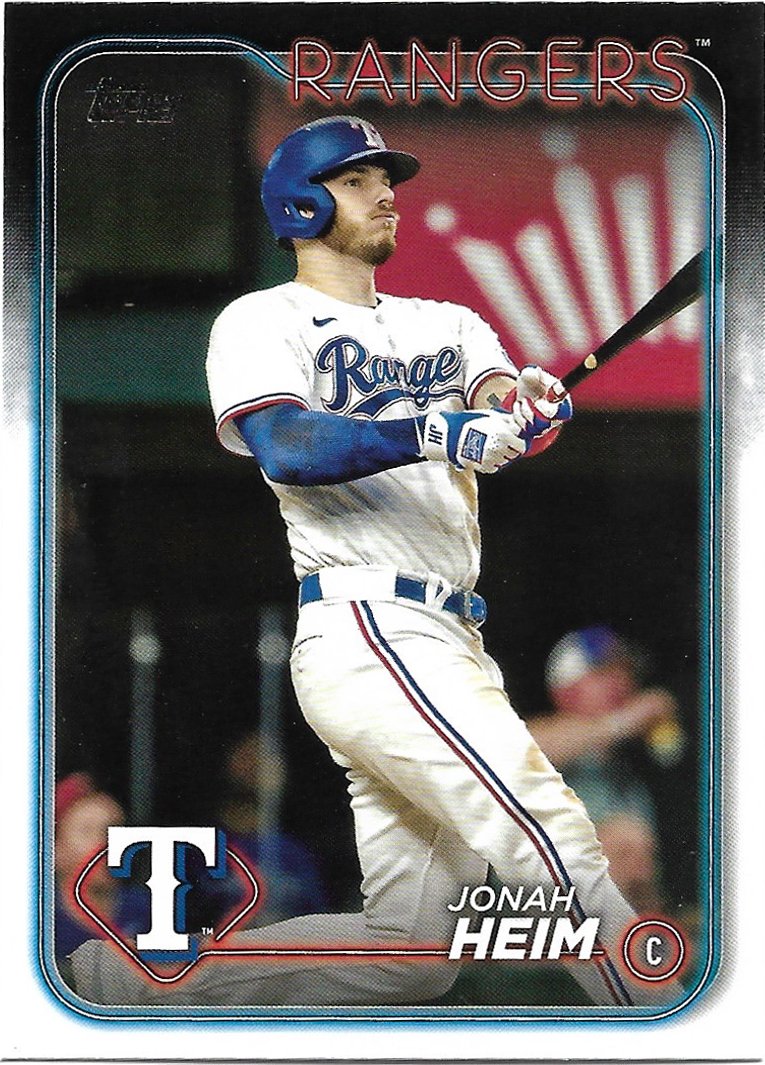 Jonah Heim 2024 Topps #235 Texas Rangers Baseball Card