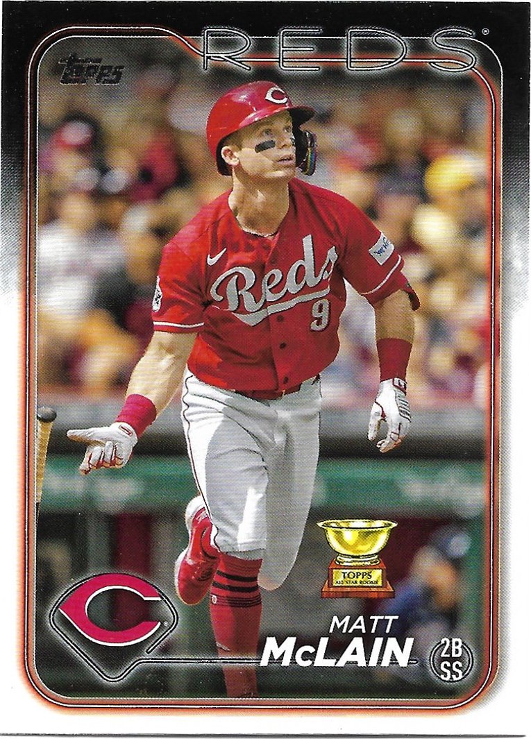 Matt McLain 2024 Topps #327 Cincinnati Reds Baseball Card