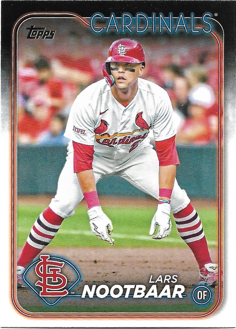 Lars Nootbaar 2024 Topps #18 St. Louis Cardinals Baseball Card